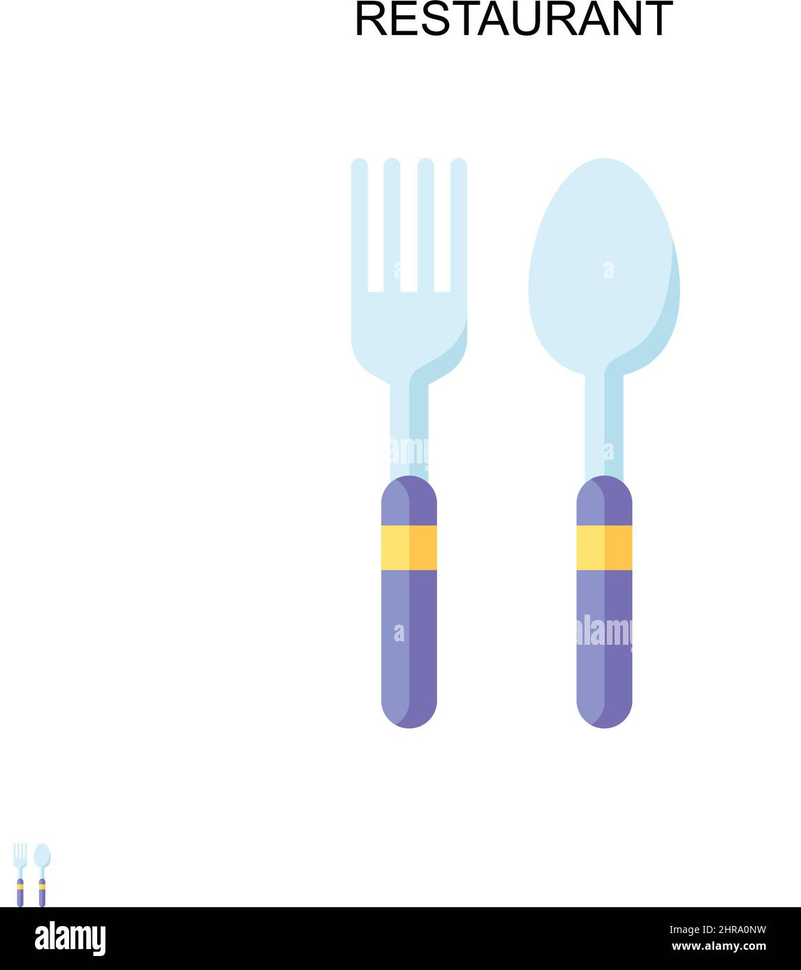 Restaurant Simple vector icon. Illustration symbol design template for ...