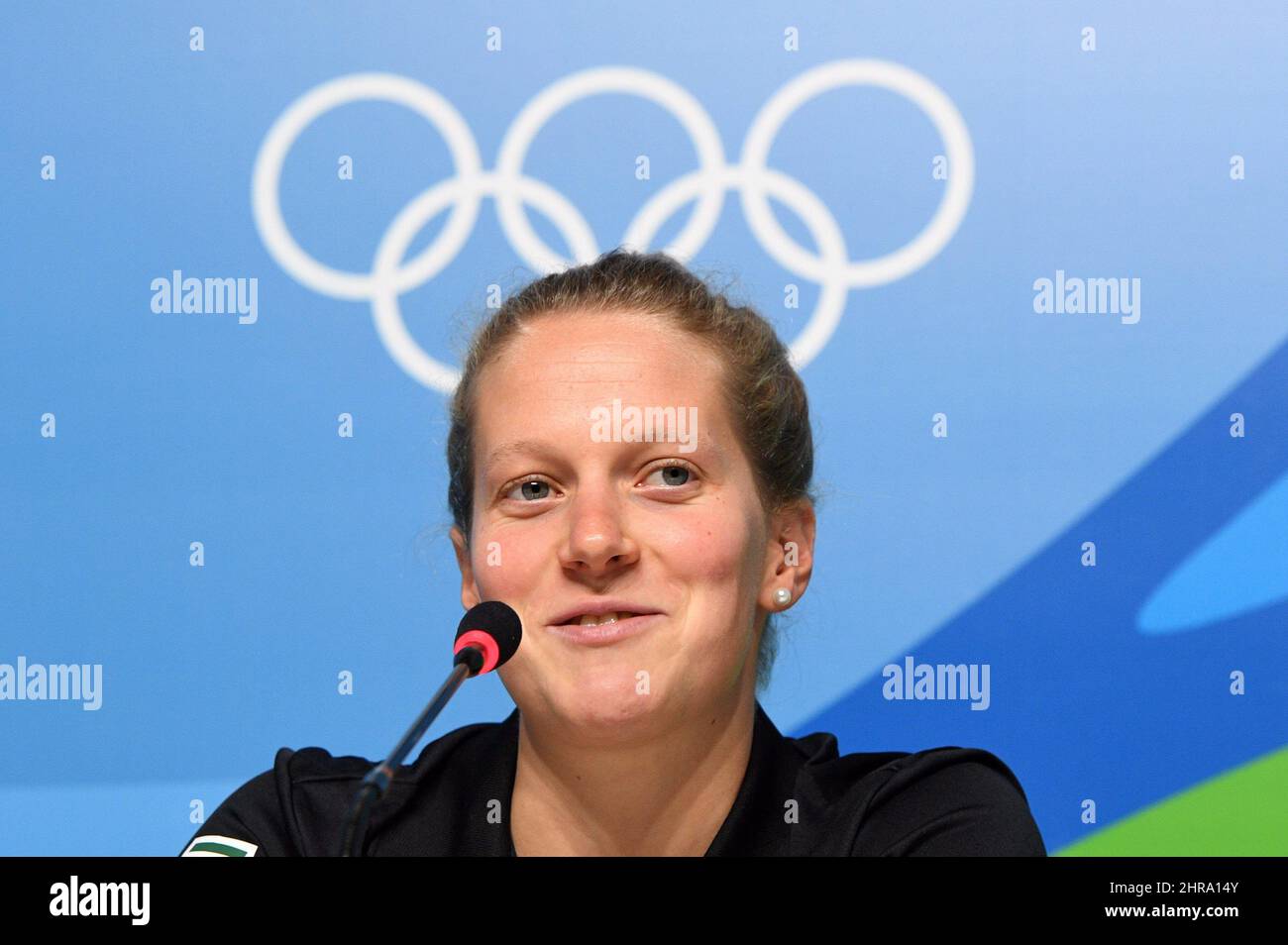 Martha McCabe, of Toronto, Ont., speaks during a press conference with ...