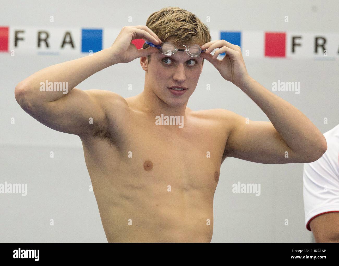 Canadian swimmer Santo Condorelli prepares to train at the 2016 Summer ...