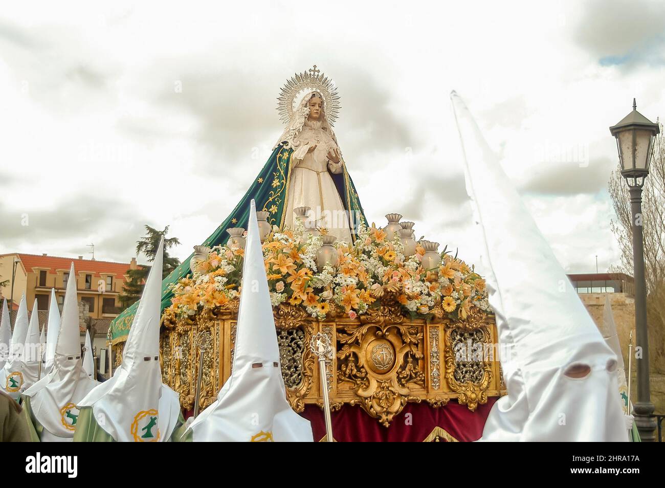 Holy Week in Zamora, Spain. Holy Thursday procession of the Brotherhood ...