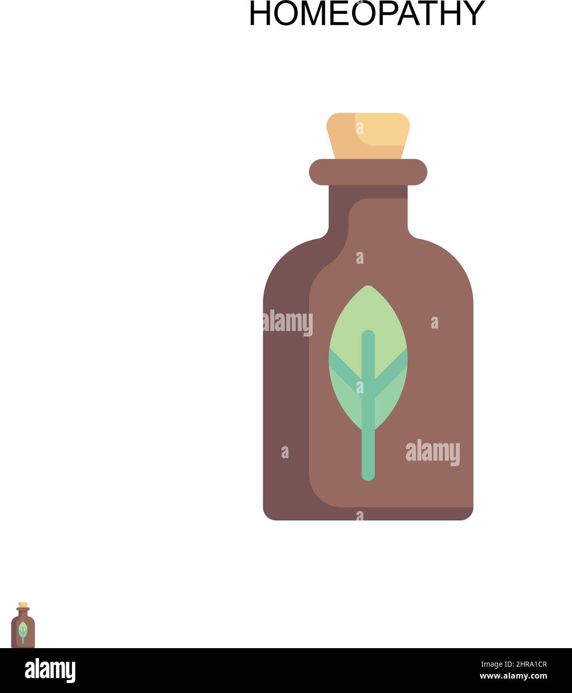 Homeopathy Simple vector icon. Illustration symbol design template for ...