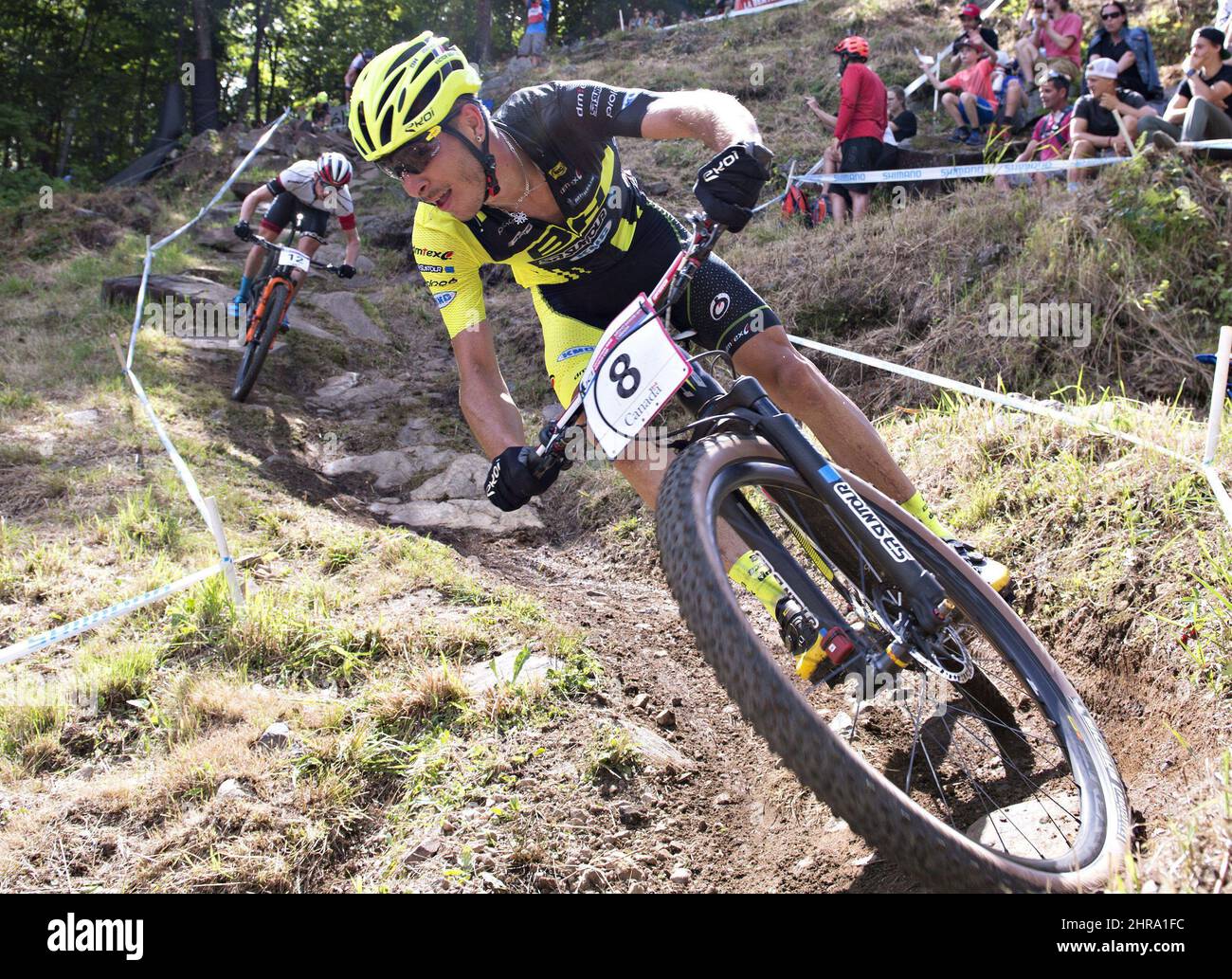 Victor Koretzky of France races to a silver medal at the men's cross ...