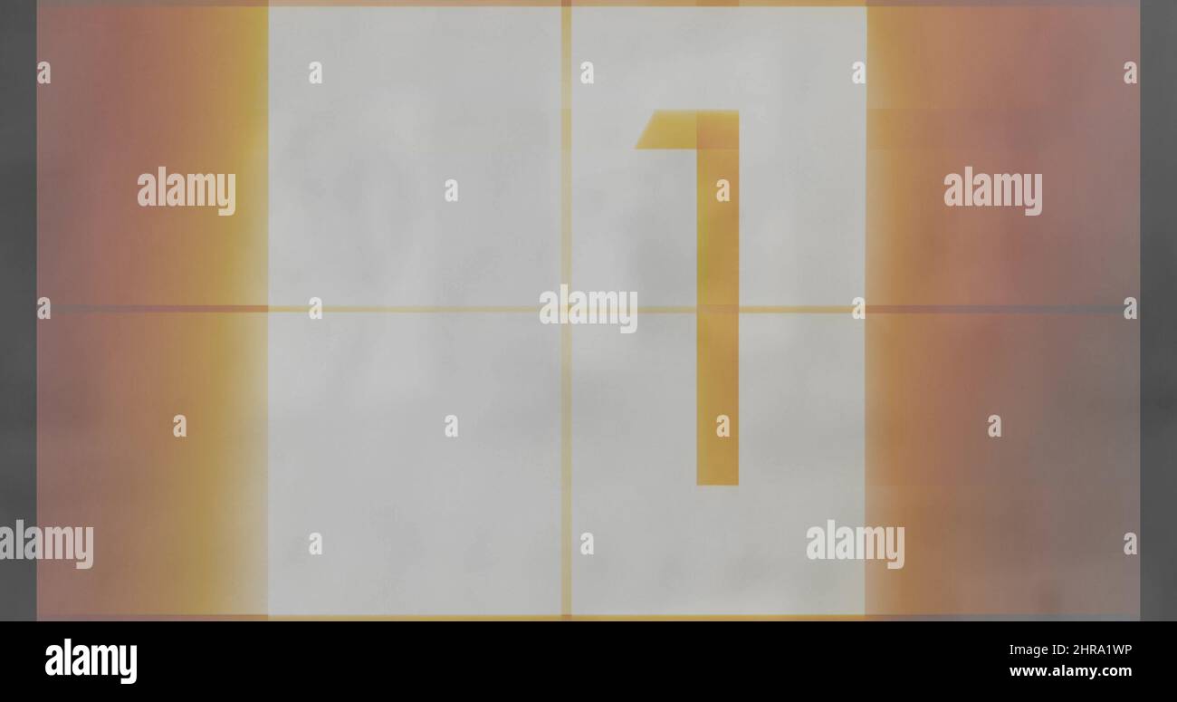 Image of changing numbers over map Stock Photo - Alamy
