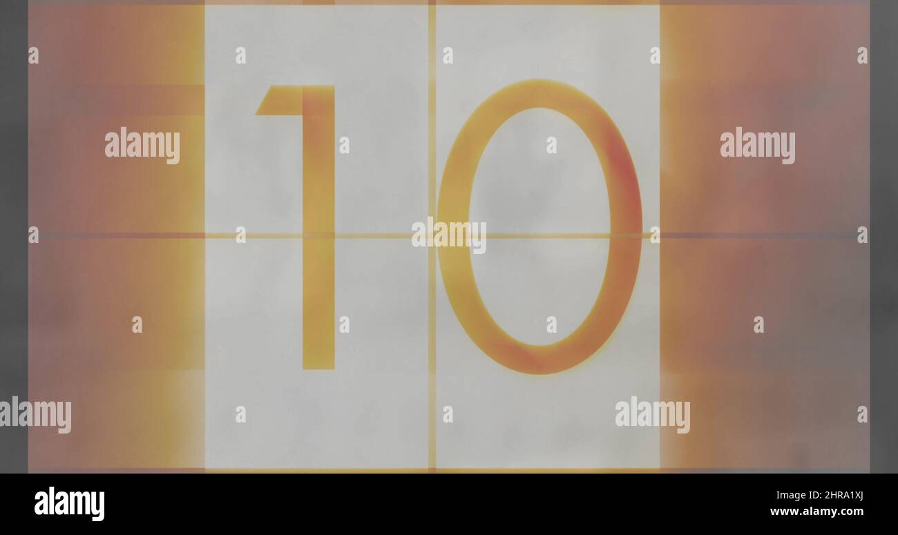 Image of changing numbers over map Stock Photo - Alamy