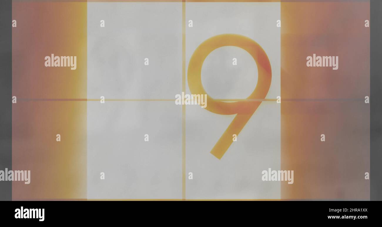 Image of changing numbers over map Stock Photo - Alamy