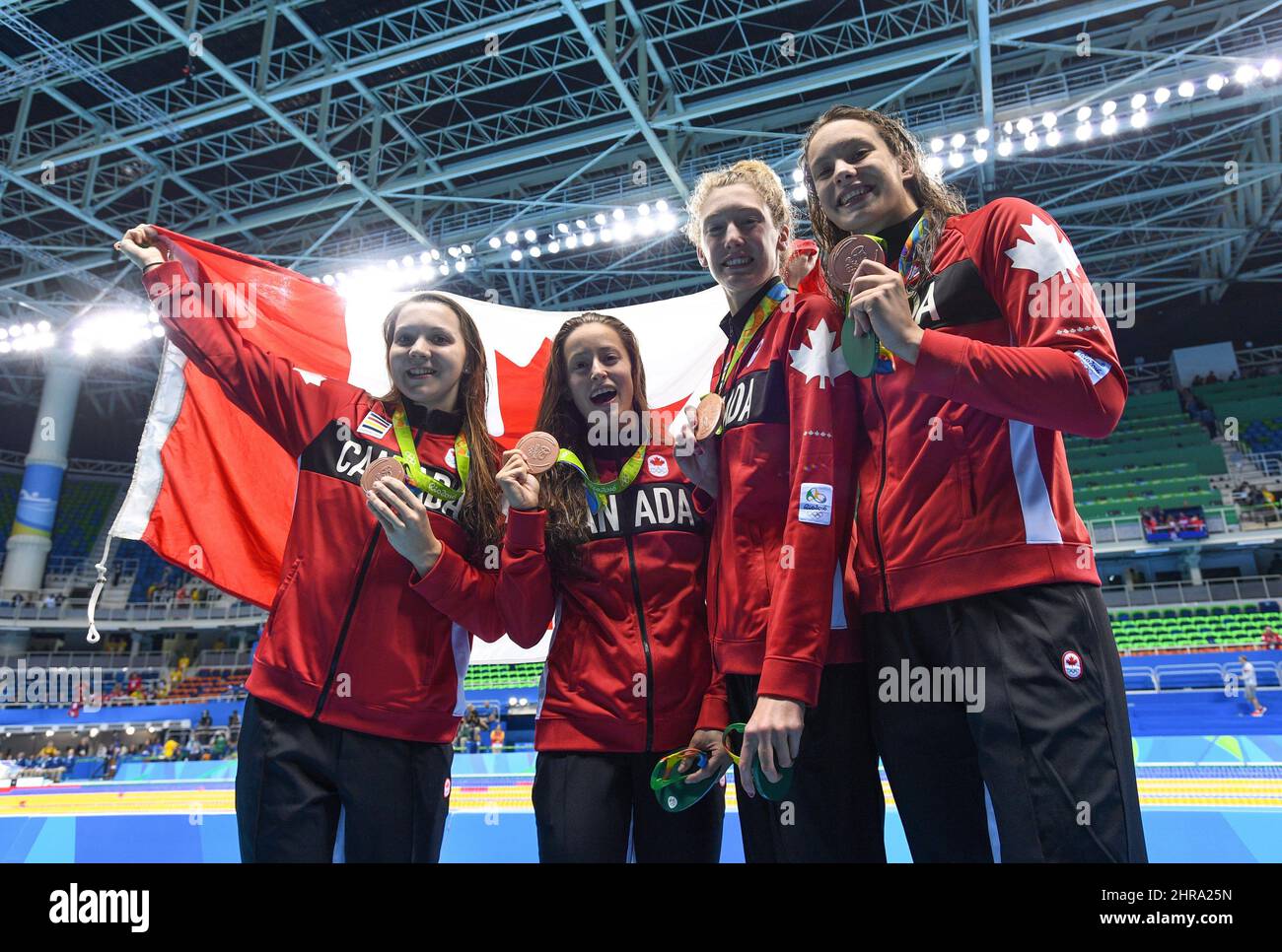 Canada's Brittany MacLean, Katerine Savard, Taylor Ruck, and Penny ...