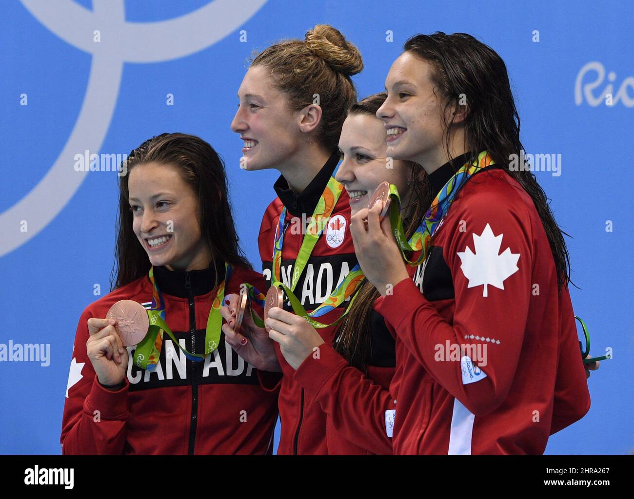 Canada's Katerine Savard, Taylor Ruck, Brittany MacLean and Penny ...