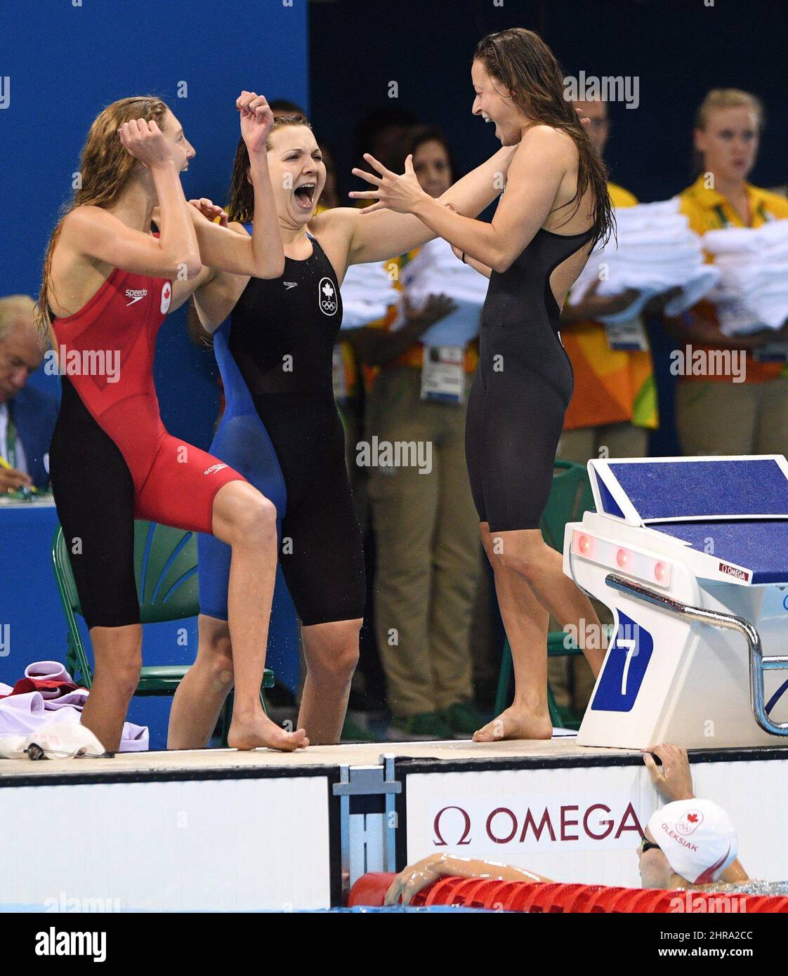 Canada's Taylor Ruck, Brittany MacLean, Katerine Savard and Penny ...
