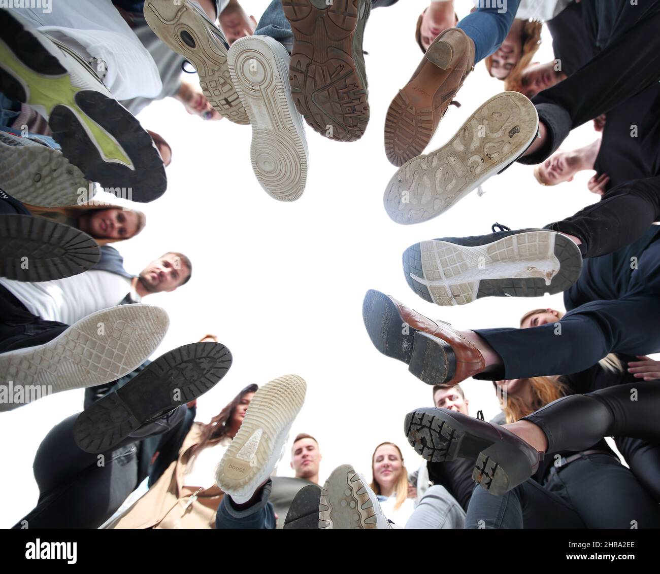 Feet together in circle hi-res stock photography and images - Alamy