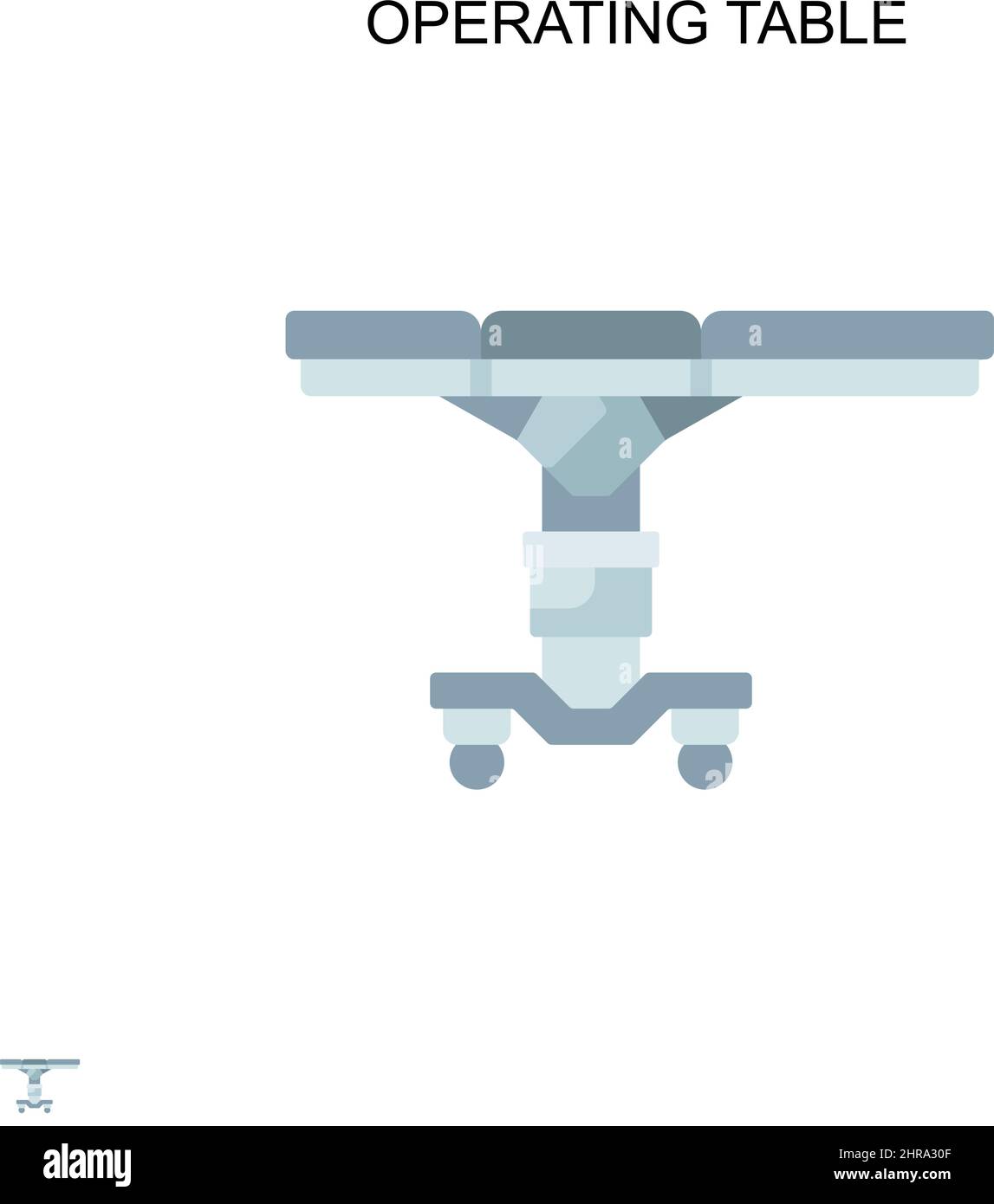 Operating table Simple vector icon. Illustration symbol design template ...