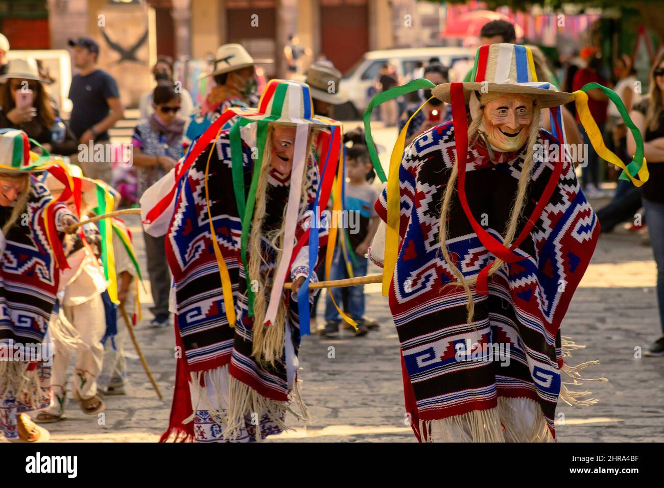 Group of people in traditional clothes dancing an old men dance Stock ...