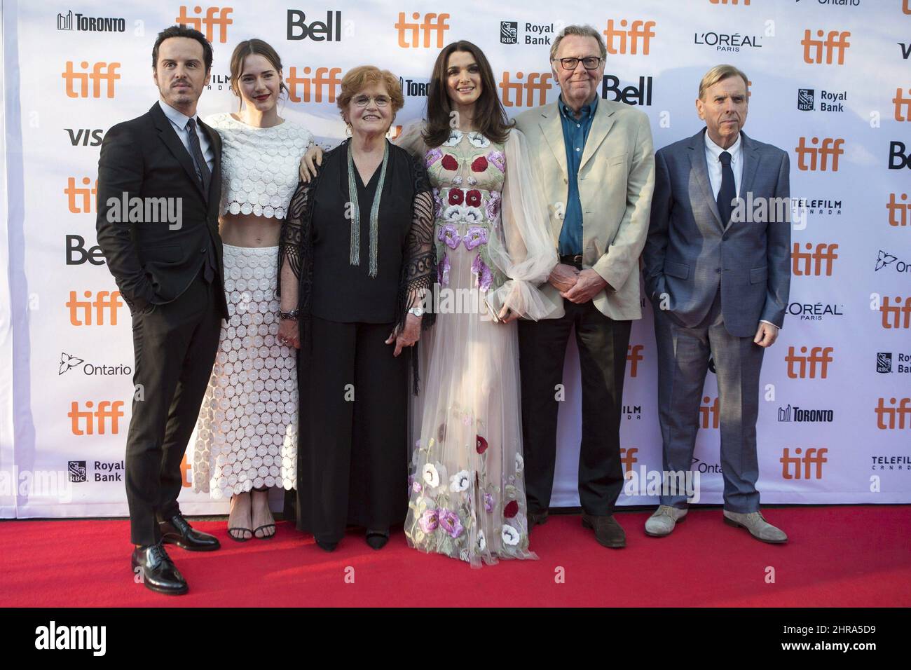 Andrew Scott, left to right, Deborah Lipstadt, Rachel Weisz, Caren ...