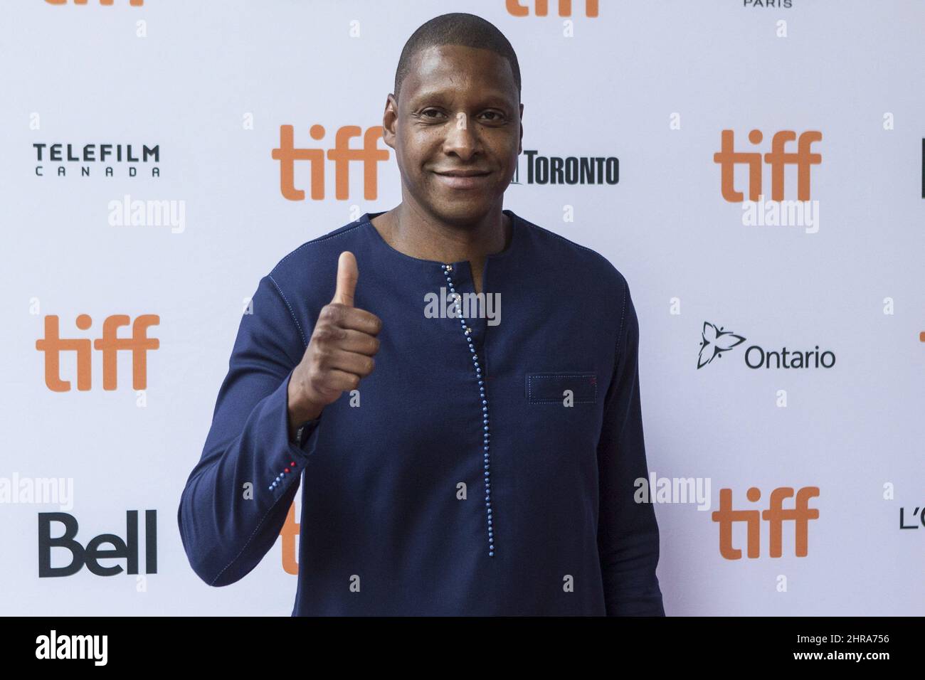 Masai Ujiri arrives on the red carpet for the film "Giants of Africa ...