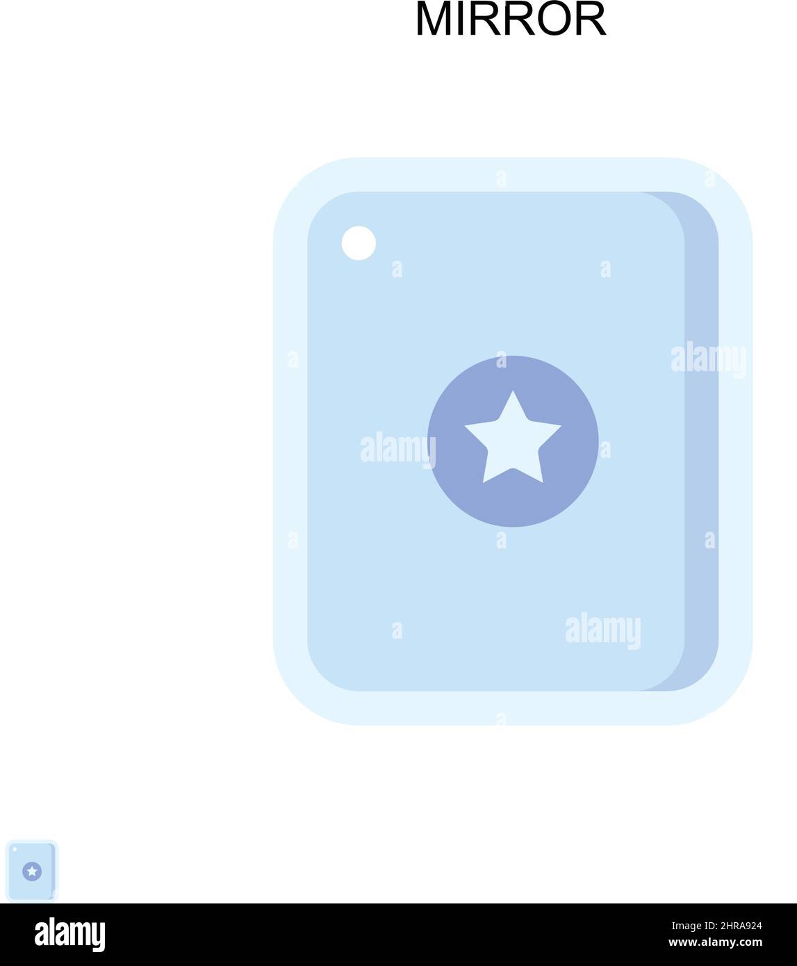 Mirror Simple vector icon. Illustration symbol design template for web ...