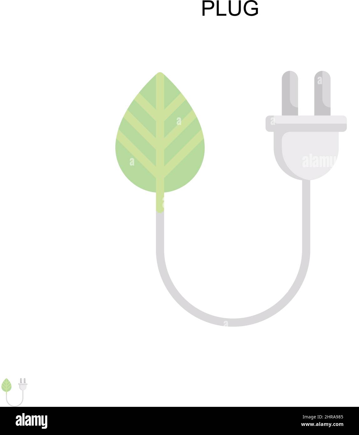 Plug Simple vector icon. Illustration symbol design template for web ...