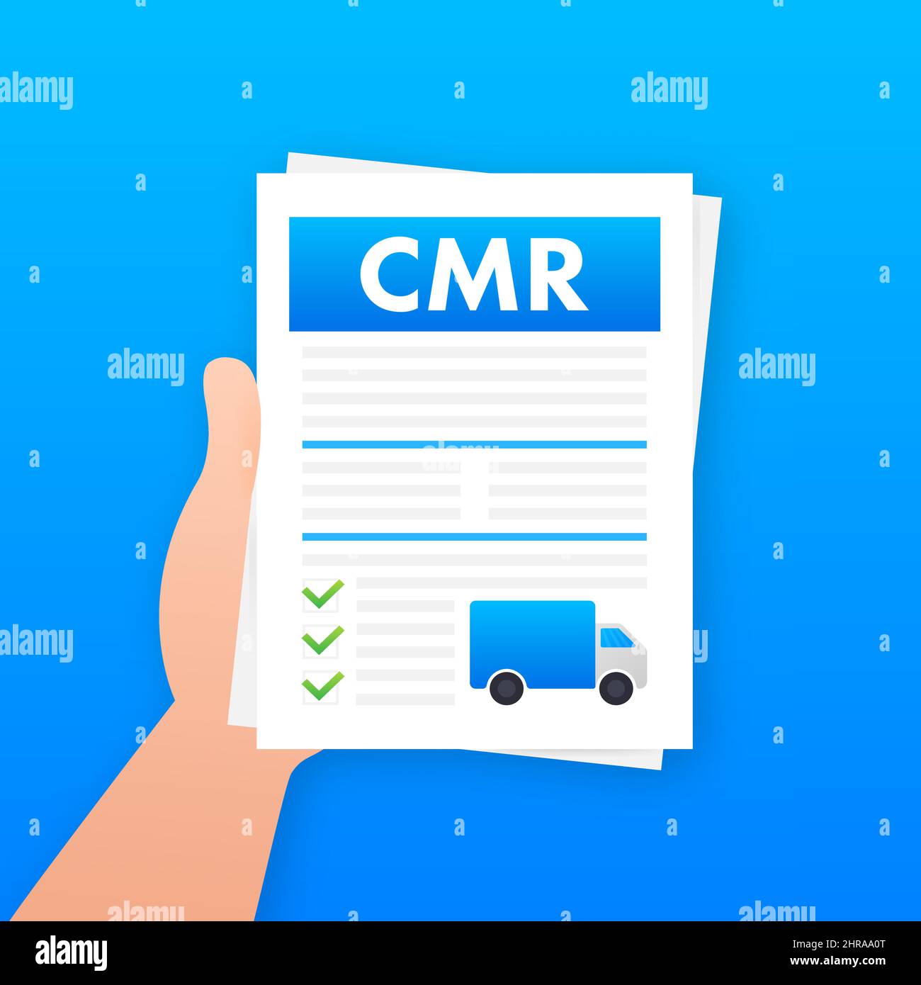 CMR transport document. Business icon. International transportation ...
