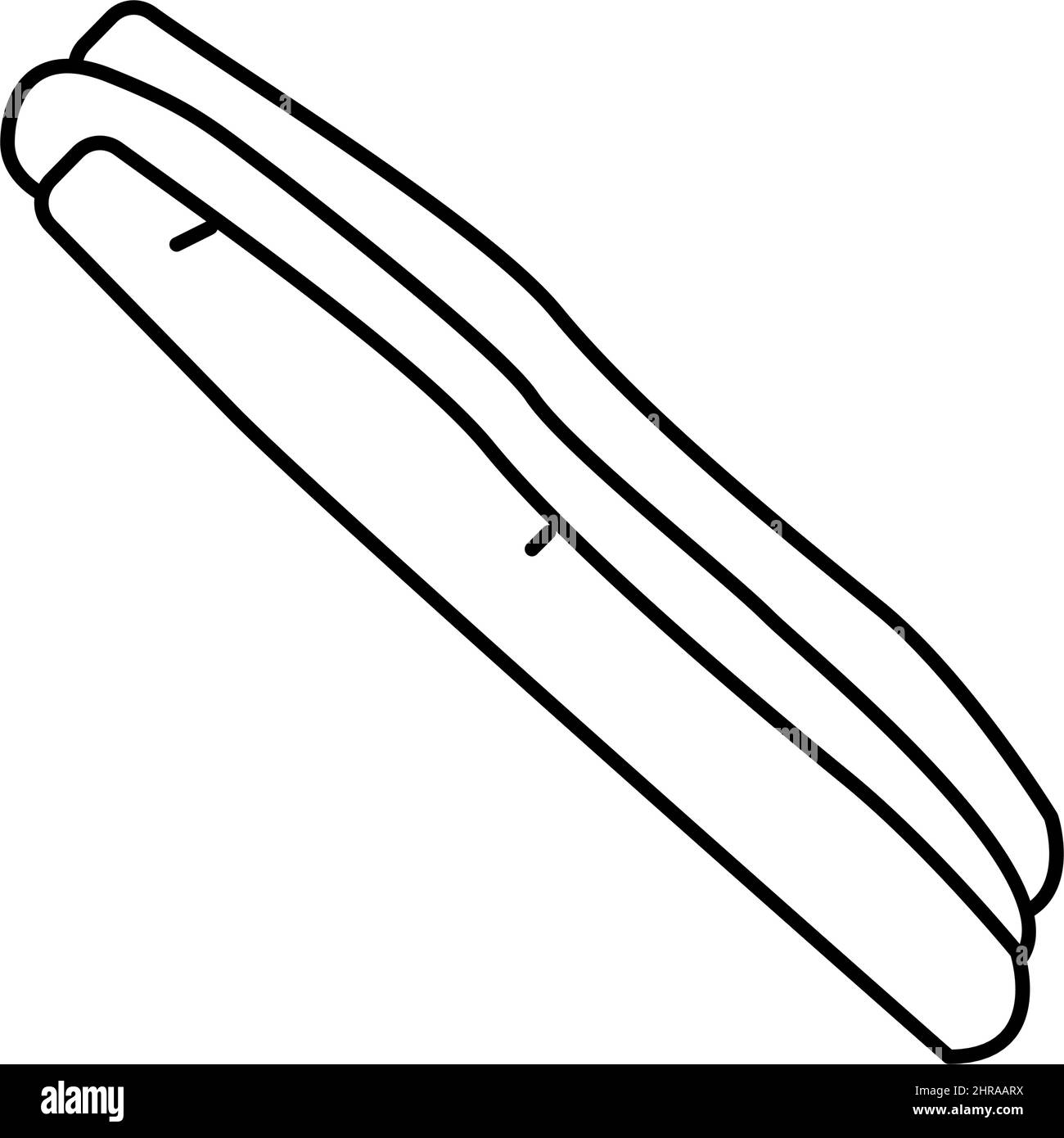 atlantic jackknife clam line icon vector illustration Stock Vector ...