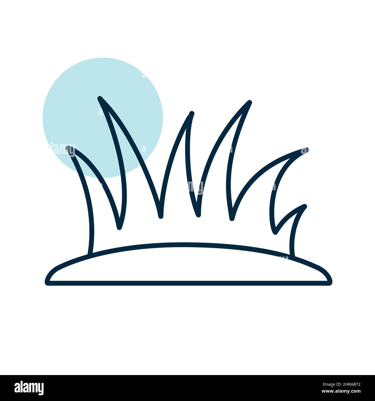 Lawn grass vector icon. Gazon sign. Graph symbol for agriculture ...