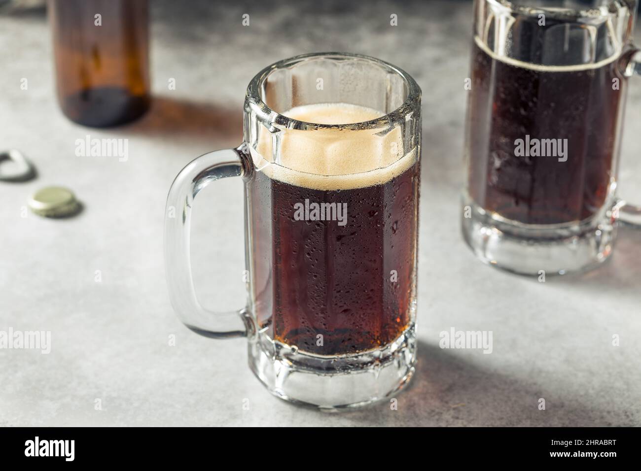 Cold Refreshing Root Beer Soda in a Glass Stock Photo - Alamy