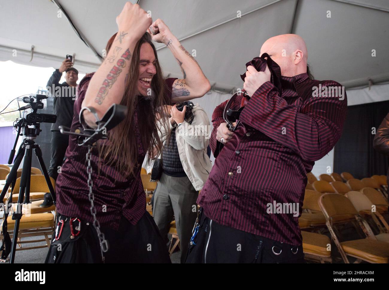 "Sweet Pepper," left, of the sideshow duo The Monsters of Schlock ...