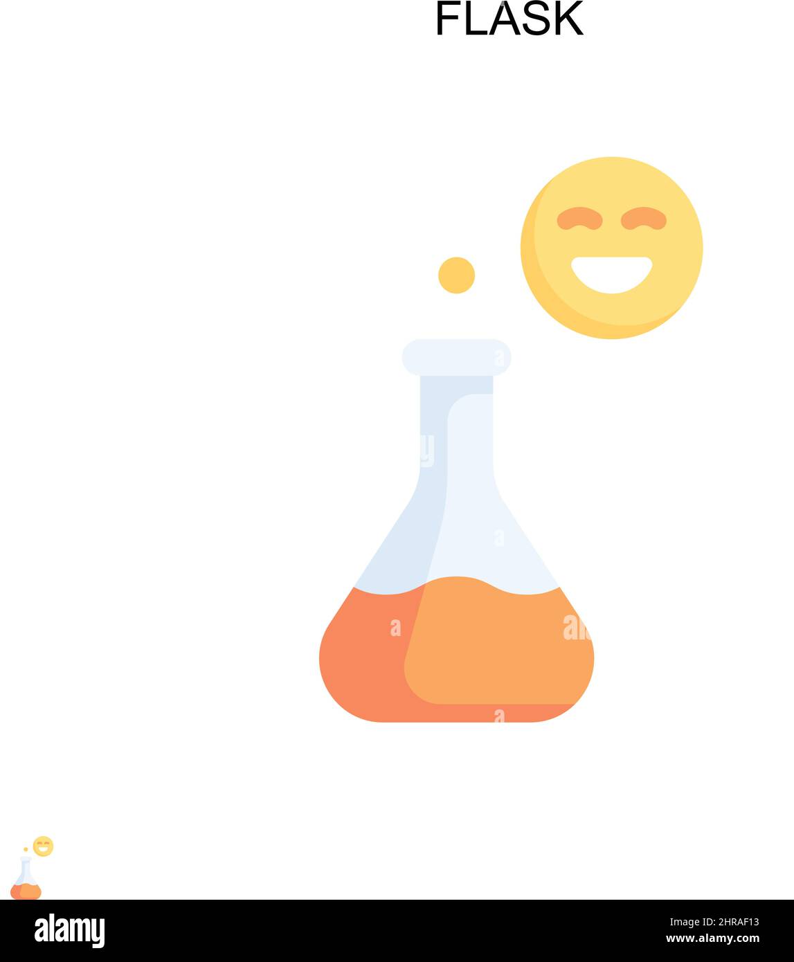 Erlenmeyer flask illustration Stock Vector Images - Alamy