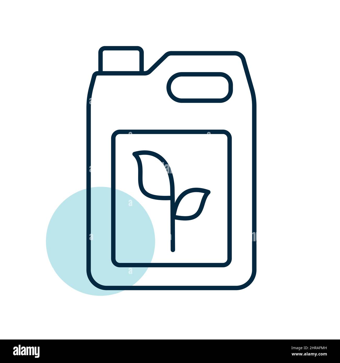 Canister of plant fertilizers isolated vector icon. Chemical ...