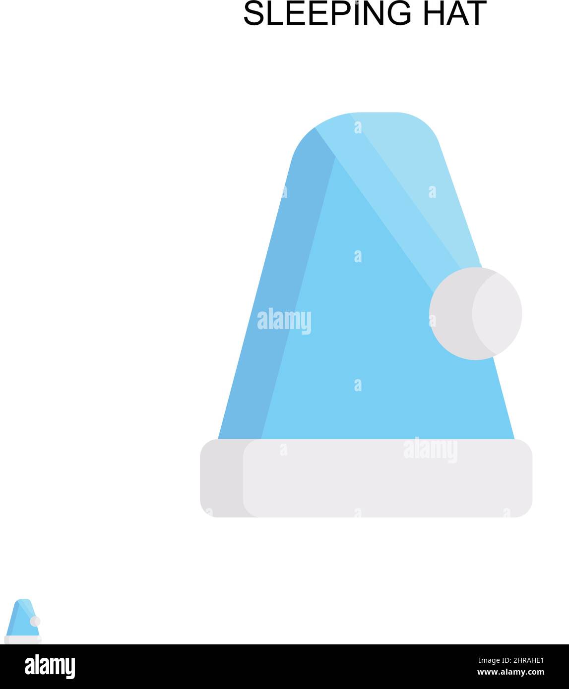 Sleeping hat Simple vector icon. Illustration symbol design template ...