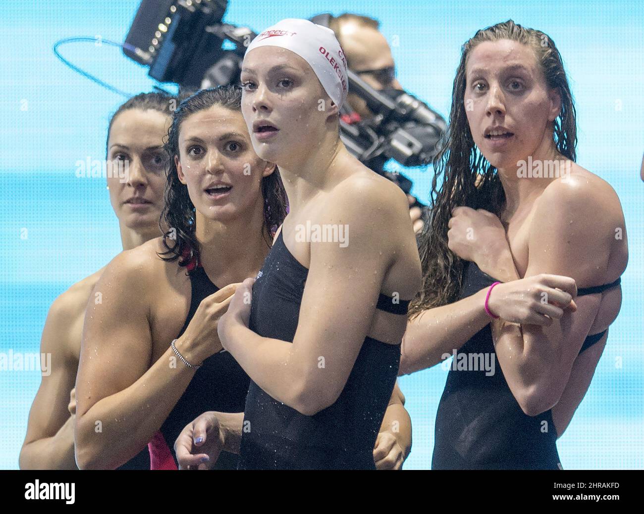 Team Canada (left to right) Michelle Williams, Kylie Masse, Penny ...