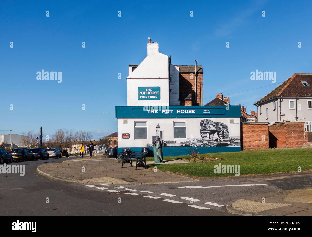 The Pot House pub at the Headland,Old Hartlepool,England,UK Stock Photo ...