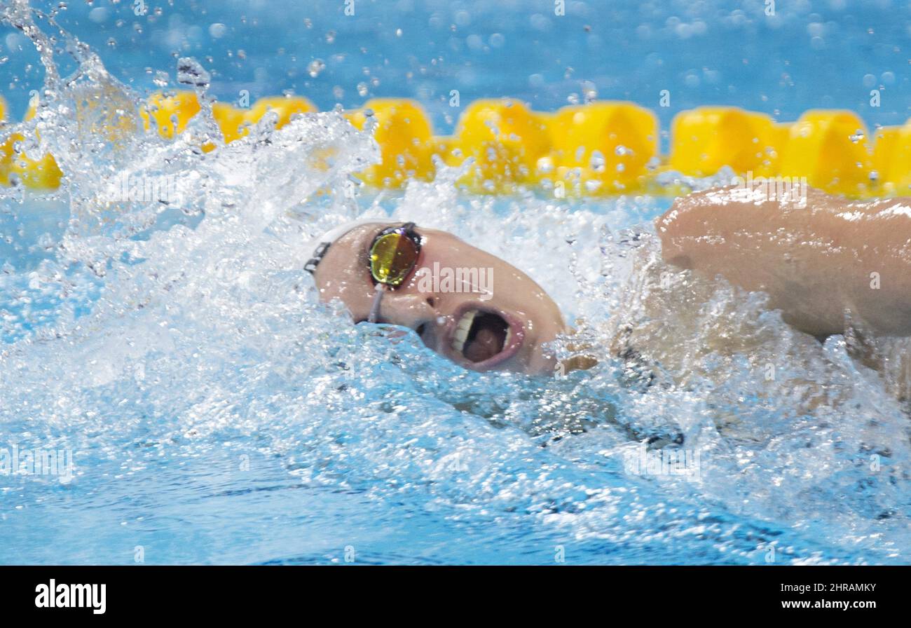 Veronika Popova of Russia swims to win the silver medal in the women's ...