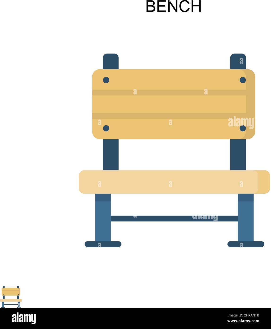 Bench Simple vector icon. Illustration symbol design template for web mobile UI element Stock ...