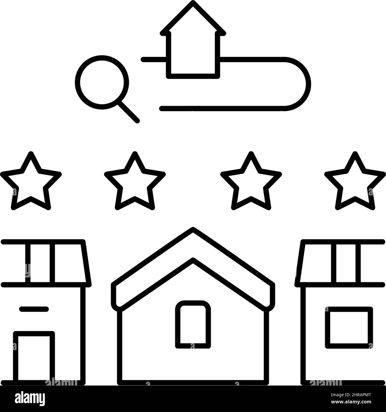 convenience arrangement line icon vector illustration Stock Vector ...