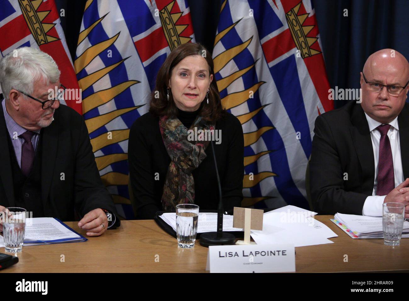 Provincial Health officer Dr. Perry Kendall, (left), Chief coroner Lisa ...