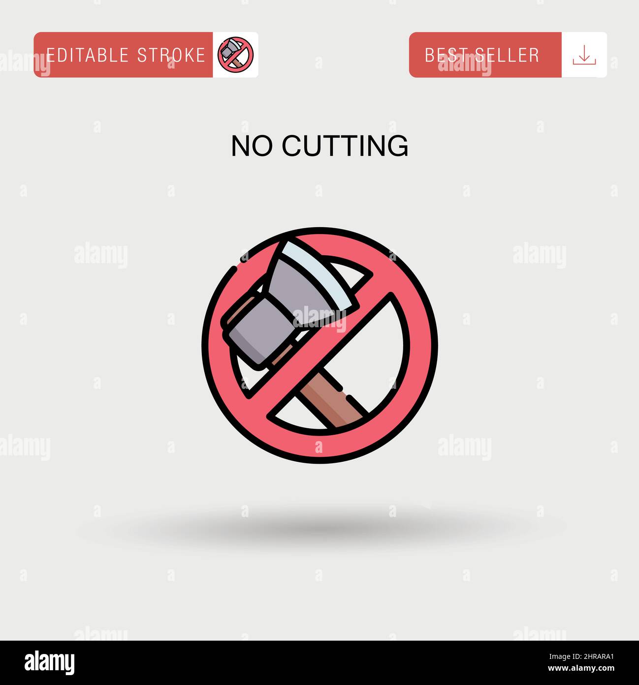 No tree cutting Stock Vector Images - Alamy