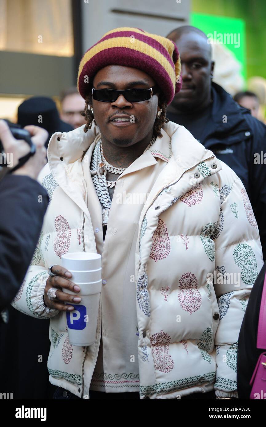 Milan, Italy. 25th Feb, 2022. Milan, 25-02-2022 GUNNA, pseudonym of ...