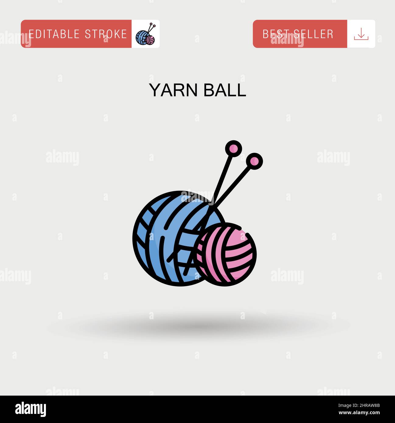 Yarn ball icon vector Stock Vector Images - Alamy