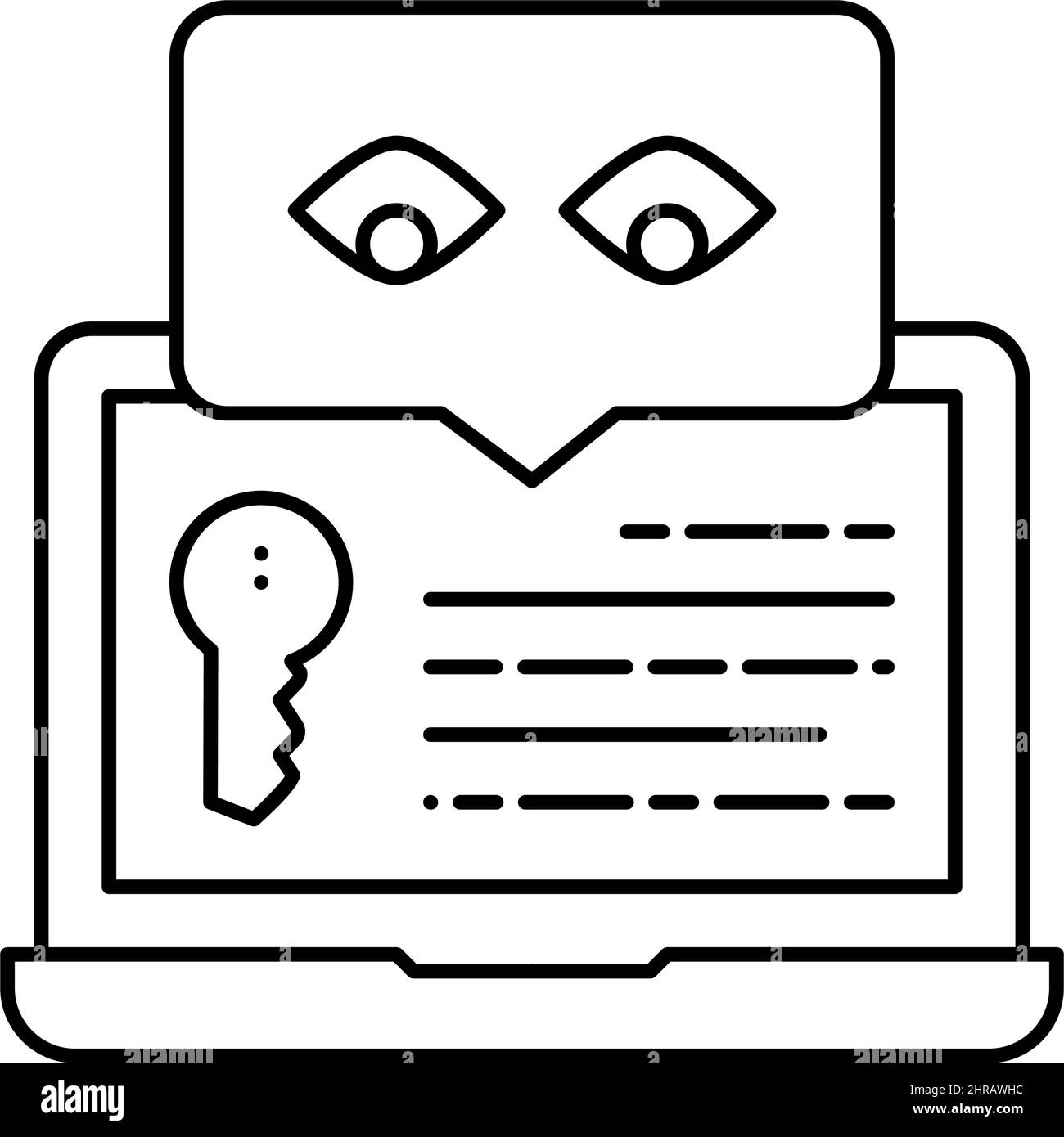 key security system line icon vector illustration Stock Vector Image & Art - Alamy