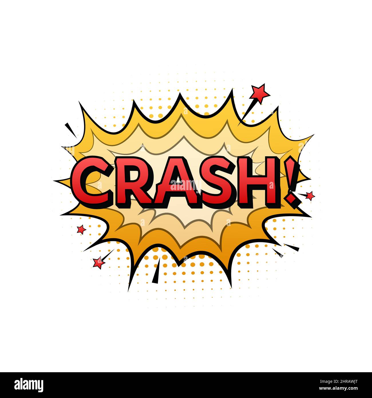 Comic speech bubbles with text crash. Symbol, sticker tag, special ...