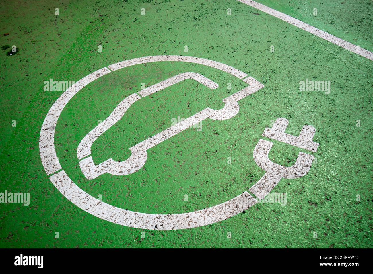 electric car parking and charging point Lanzarote, Canary Islands ...