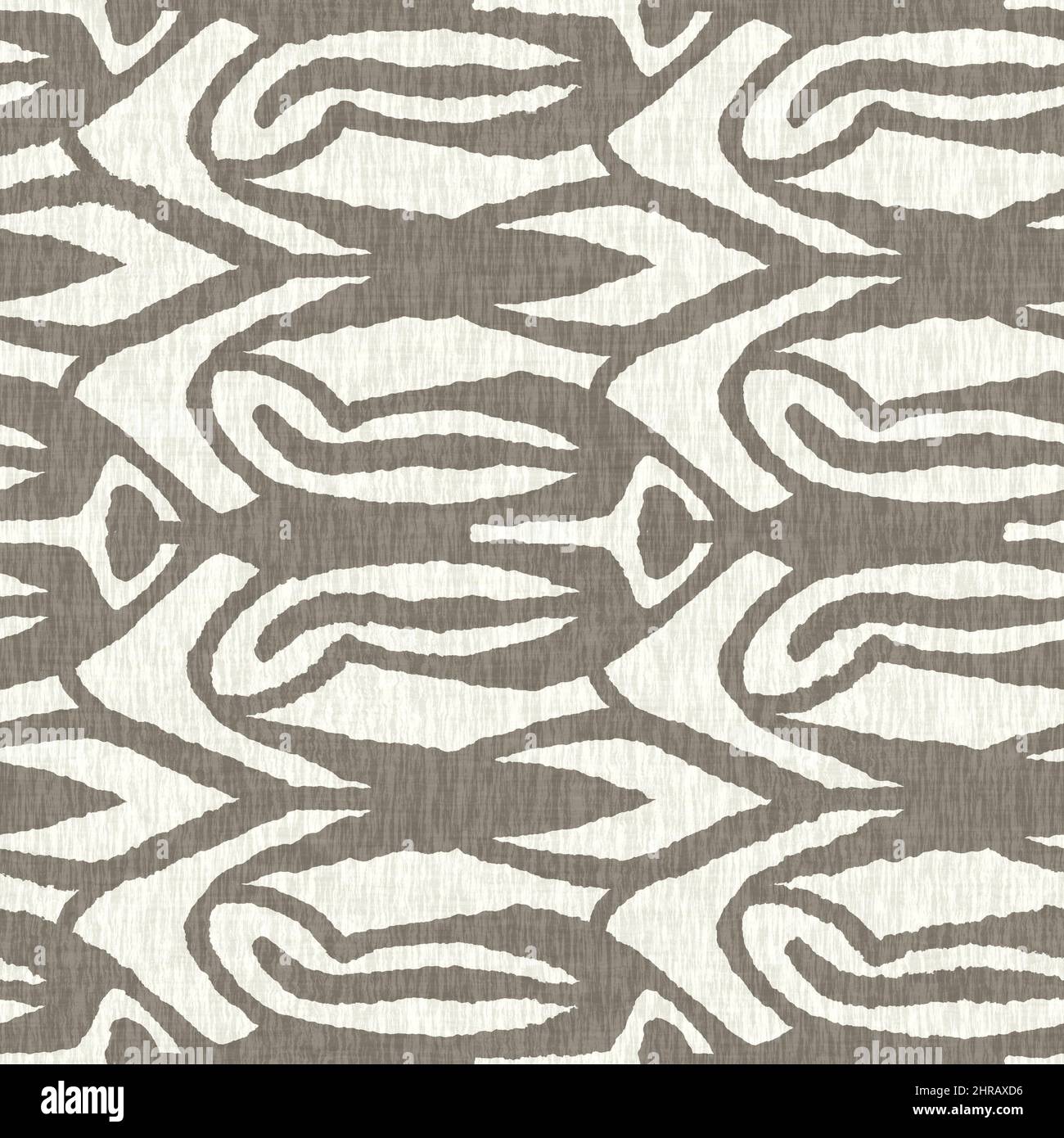 Hand drawn doodle linen effect texture pattern. Seamless woven natural ...
