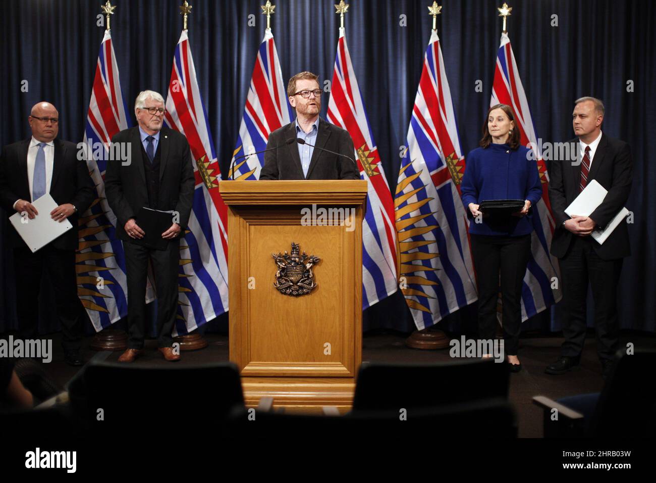 Director of police services Clayton Pecknold (left to right ...
