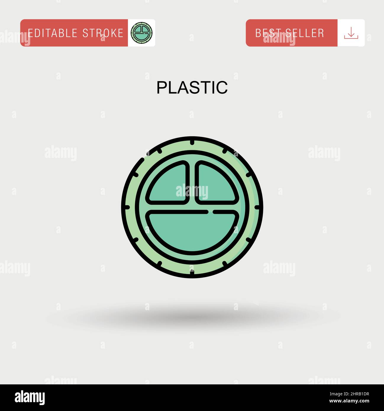 Plastic Simple vector icon Stock Vector Image & Art - Alamy