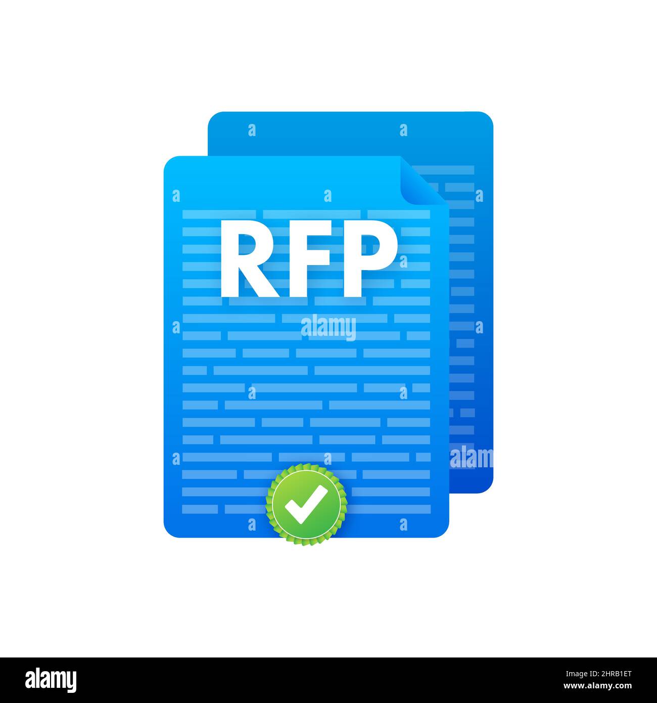 RFP request for proposal document. Vector stock illustration Stock ...