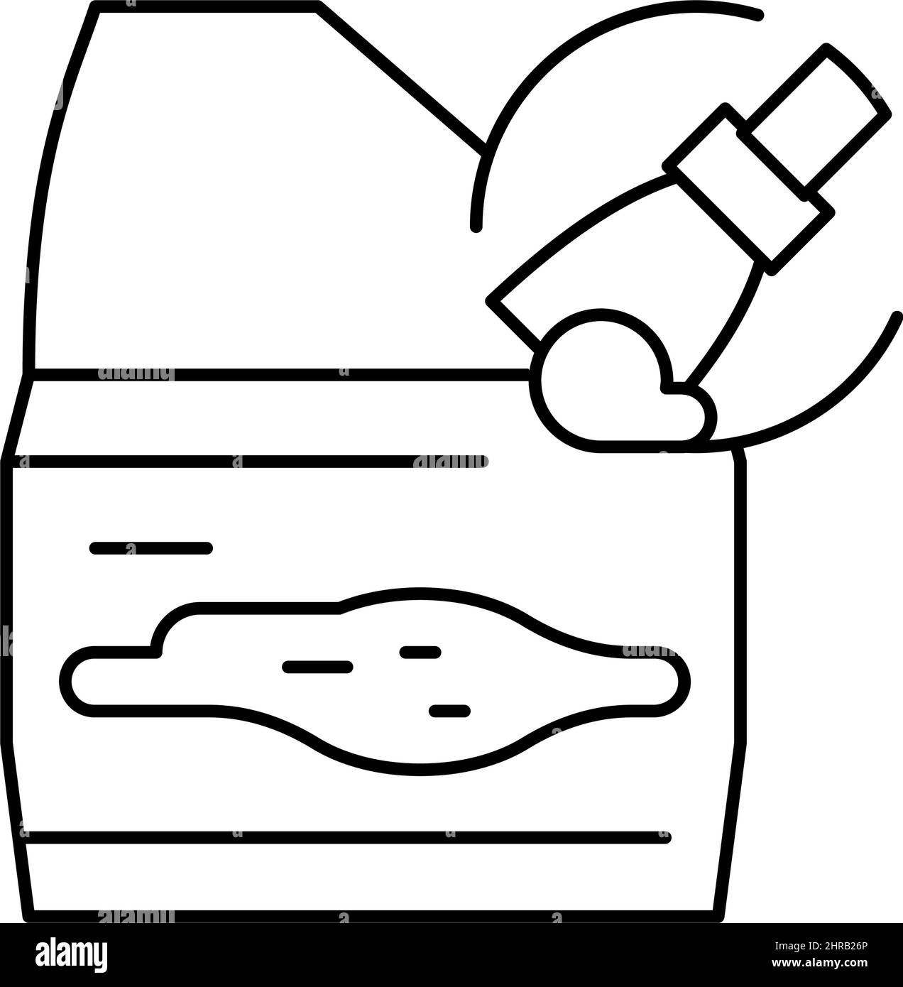 auto body filler bondo line icon vector illustration Stock Vector Image ...