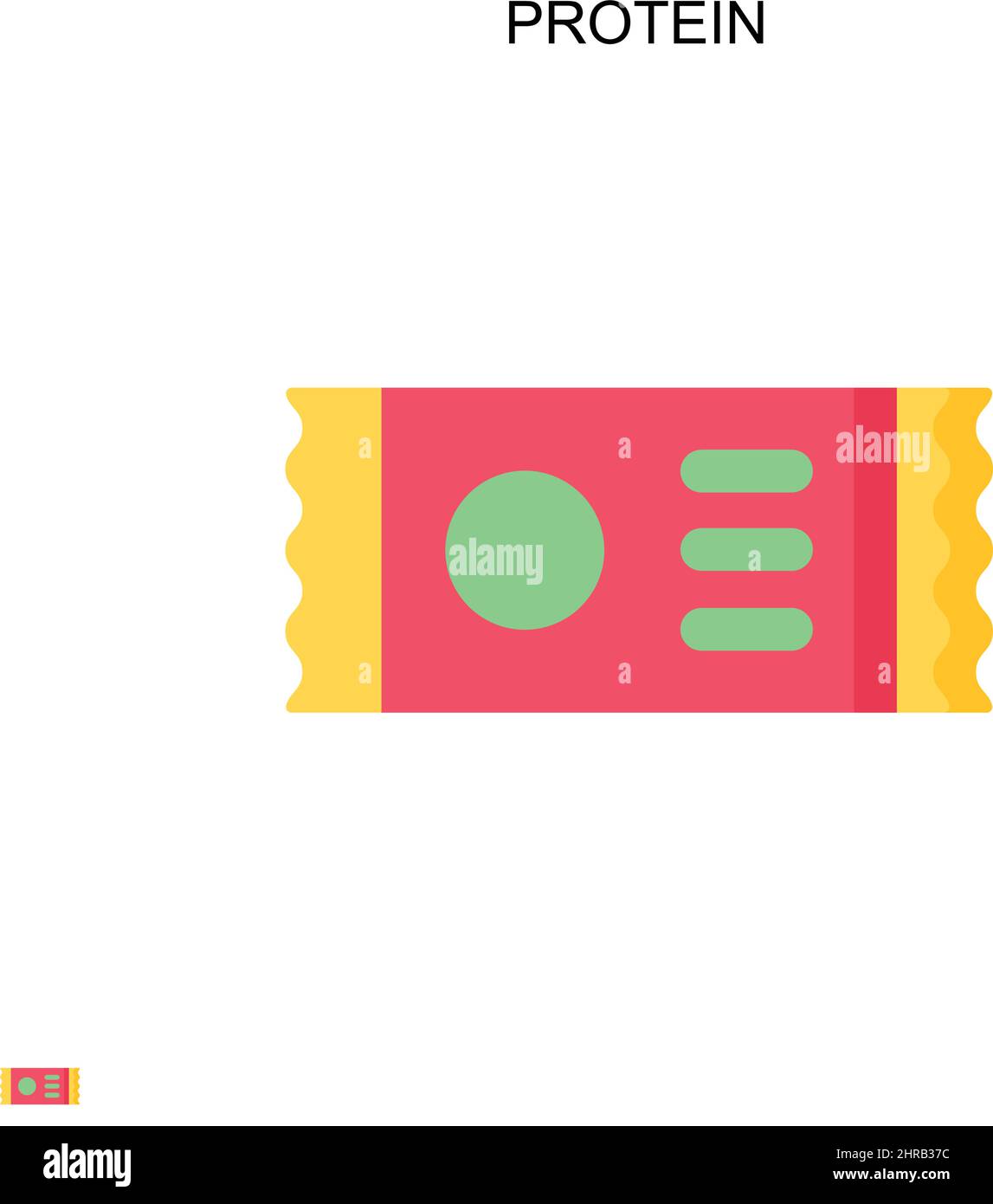 Protein Simple vector icon. Illustration symbol design template for web ...