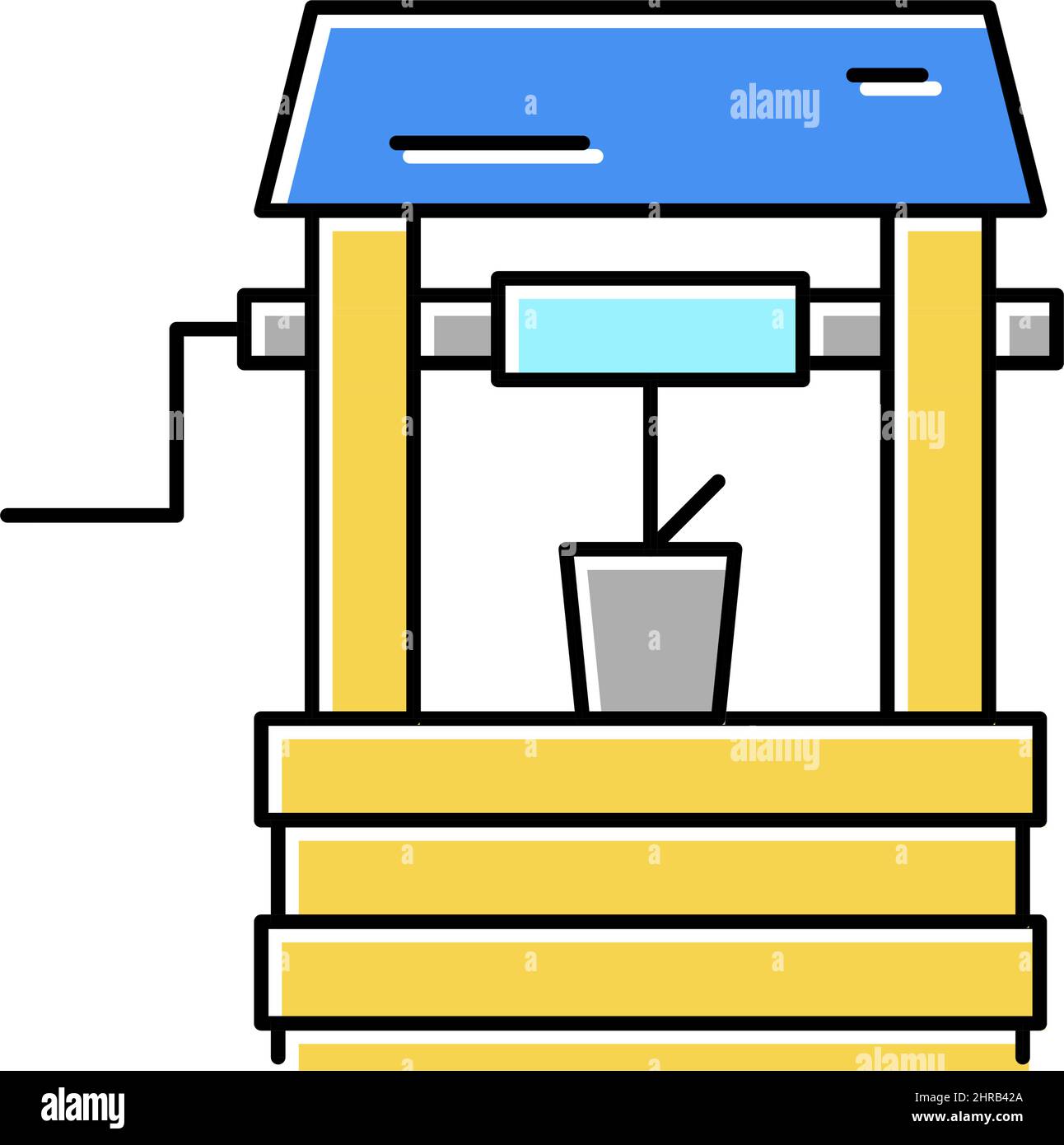 well water color icon vector illustration Stock Vector Image & Art - Alamy