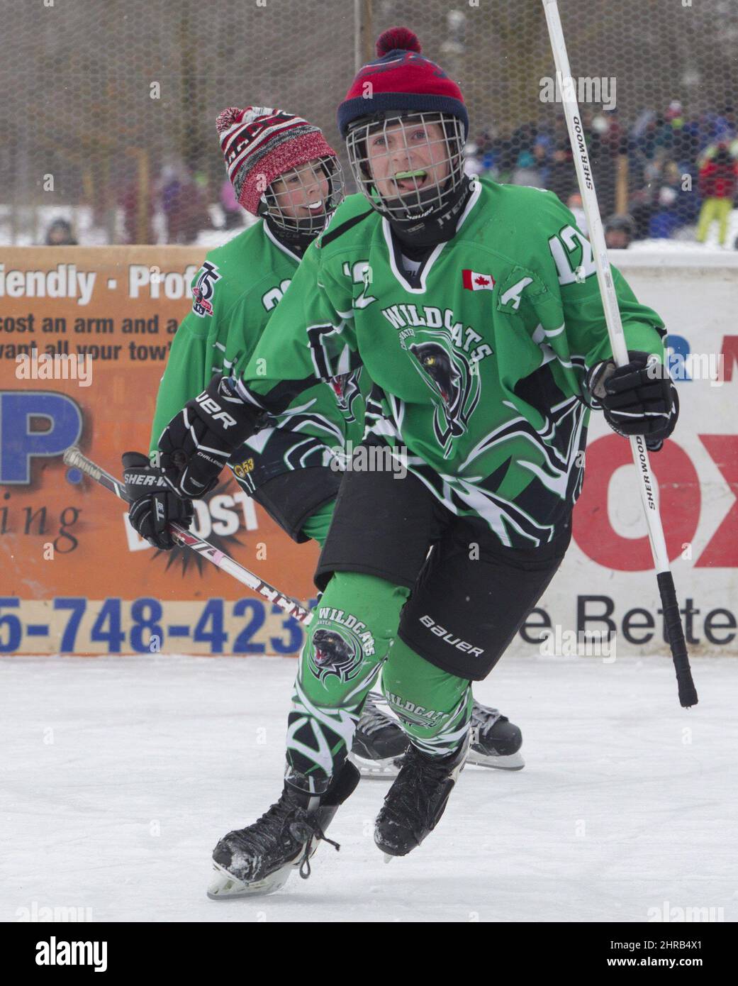 Participants play in the Under The Lock Hockey Tournament in ...