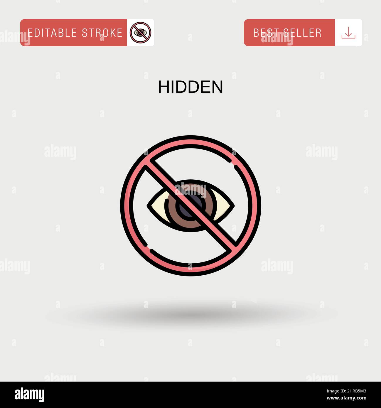 Hidden Simple vector icon Stock Vector Image & Art - Alamy