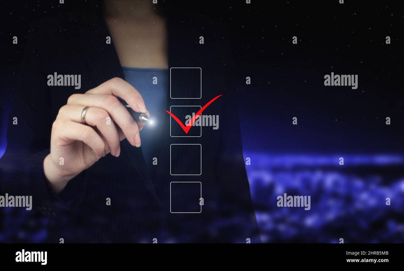 The right choice, the best option, strategy of choice, right sign ...