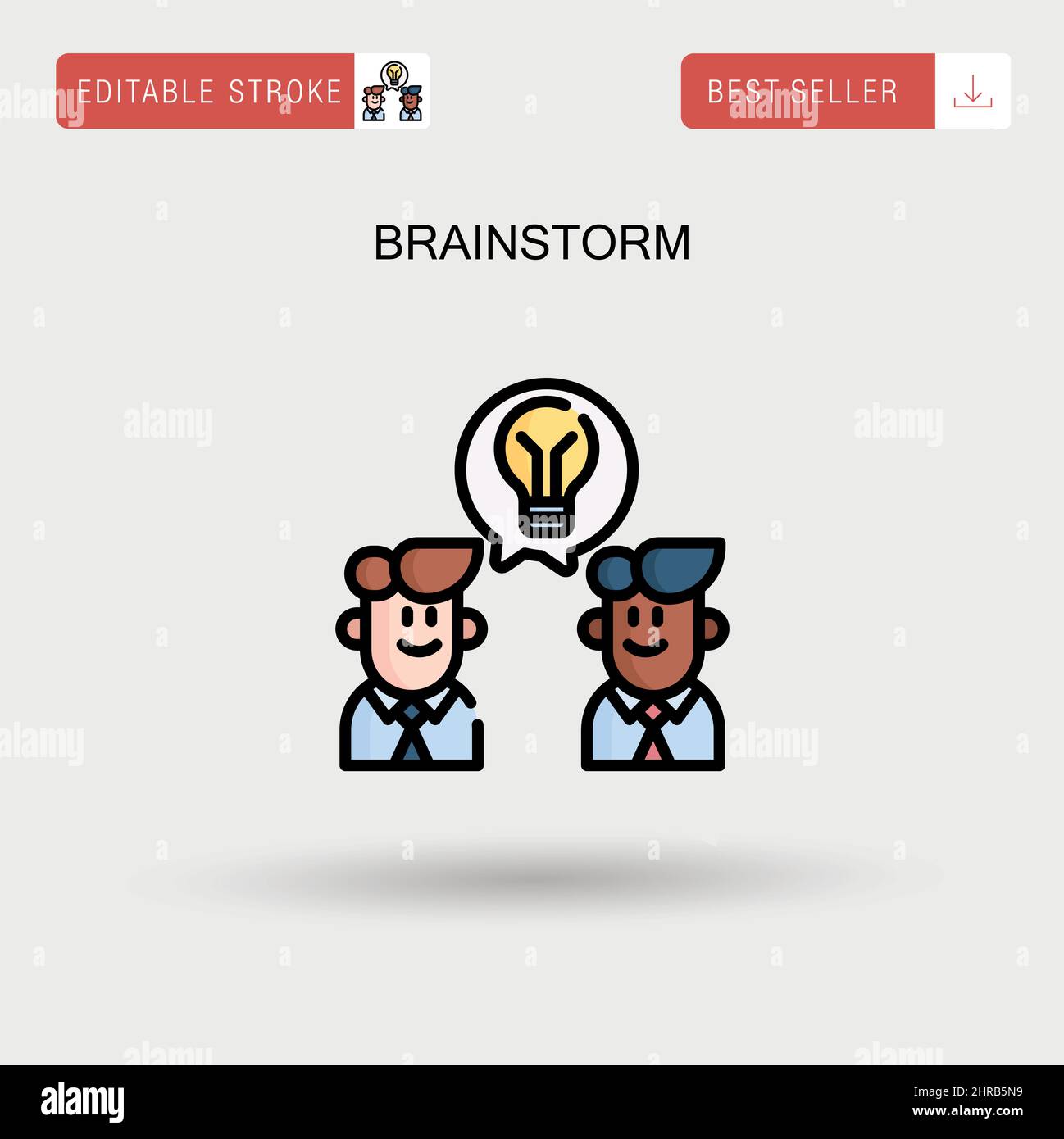 Brainstorm Simple vector icon Stock Vector Image & Art - Alamy